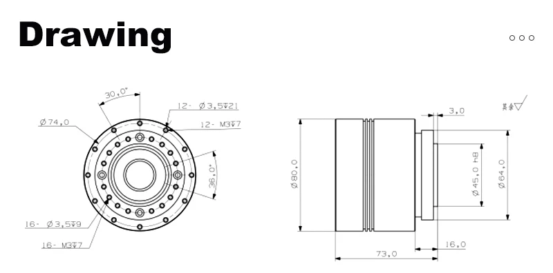 6DOF Robot Arm with Servo Motor Joints for Collaborative Robots