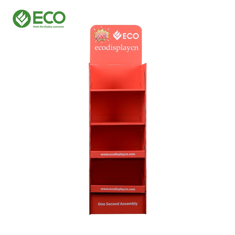 Custom Pop up Cardboard Products Display Stand for Supermarket