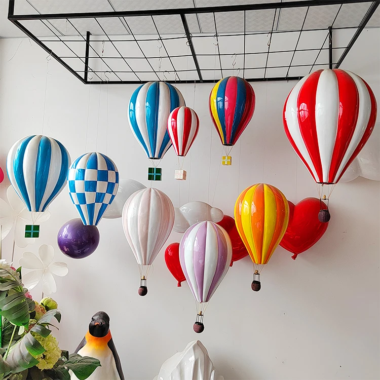 Hot Sale Custom Orange White Color Hot Air Balloon Decorative ...