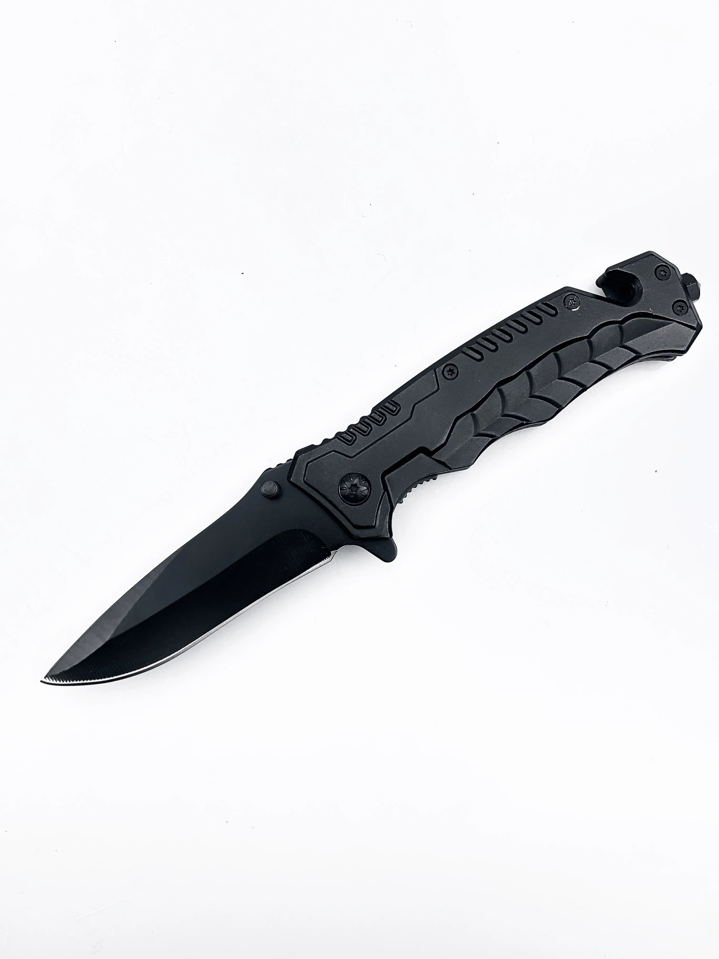 Black Coated Blade Mini Portable Folding Knife Lanyard Cutter Glass ...
