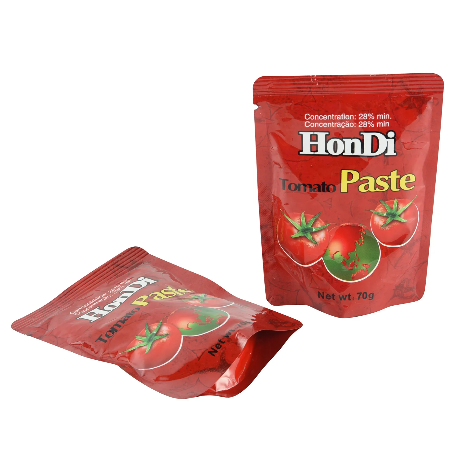 Tomato Paste Sachet Flat Sachet Stand up Sachet 50 56 70g Tomato Paste ...
