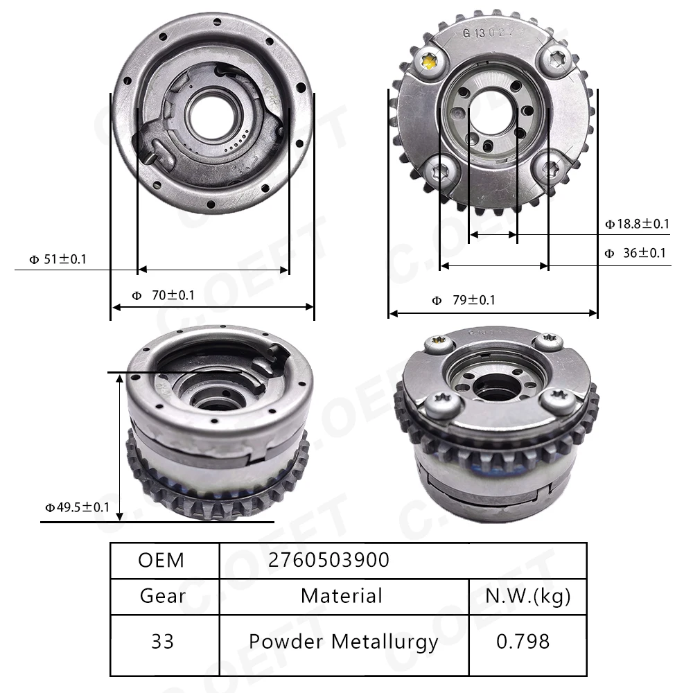 Wholesale Camshaft Adjuster 2760503900 for Mercedes Benz