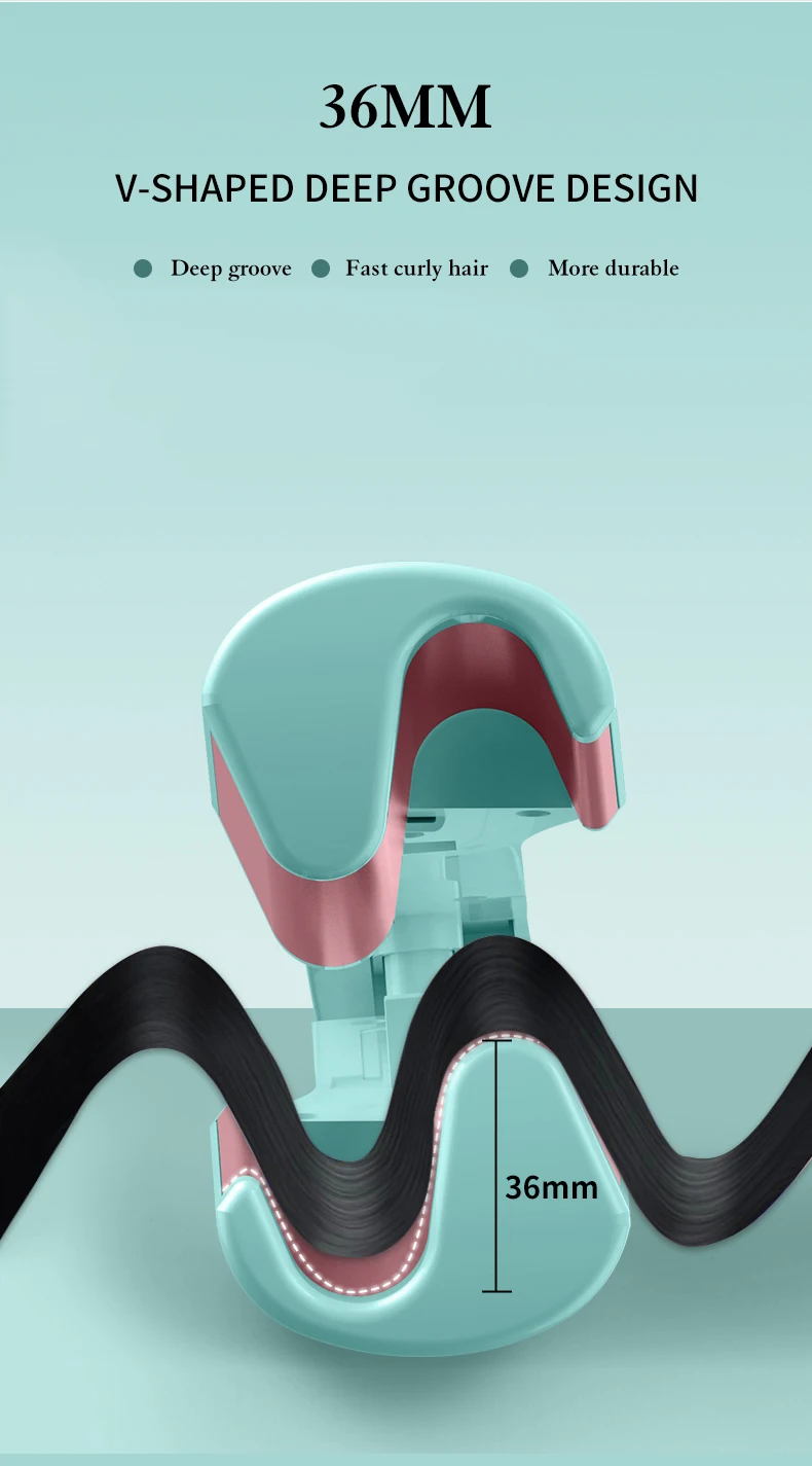 V-shaped Arc Groove Electric Negative Ions 36mm Steam Styler Hair Egg ...