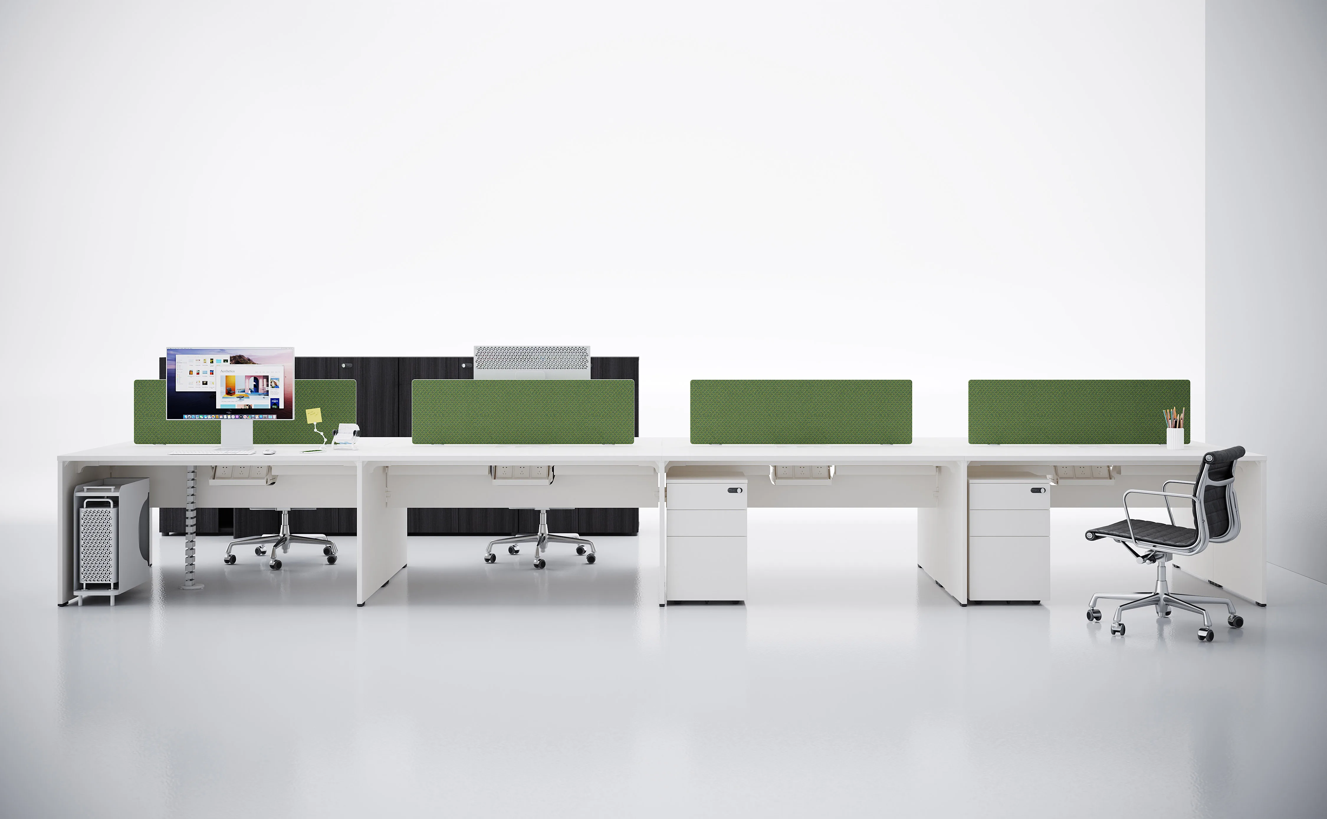 Modern Luxury Design Office Desk Customize 4 Seat Office Workstation ...