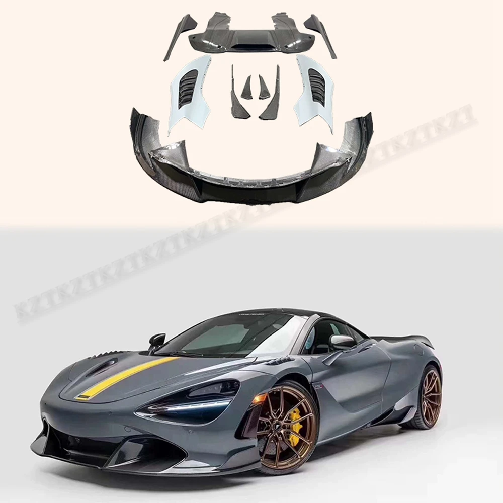 For Mclaren 720S Carbon Fiber VT Style Body Kits 10pcs FL/RL/DIF/HOOD ...