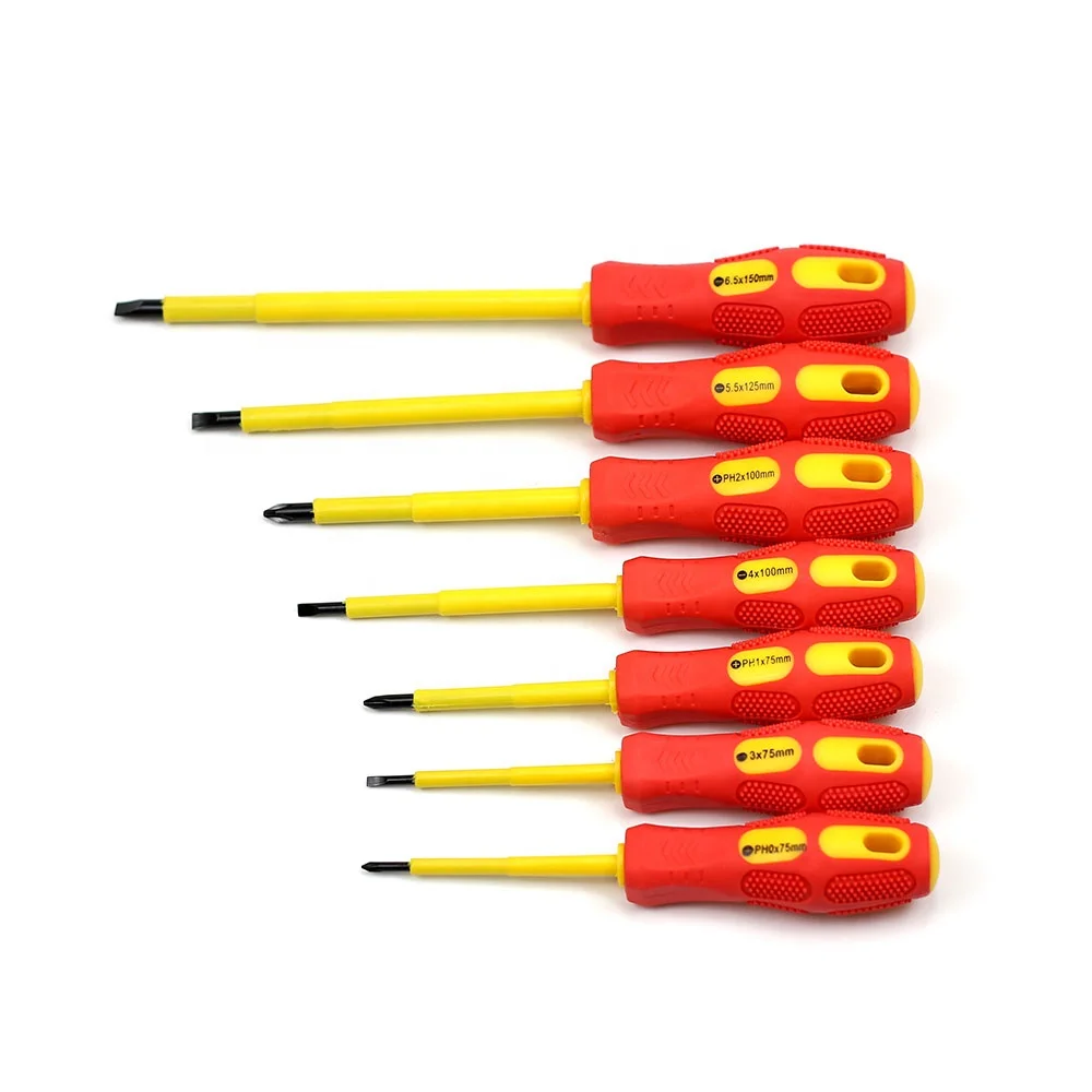 7pcs Electric Insulated 1000V VDE Screwdriver Screw Driver Set| Alibaba.com