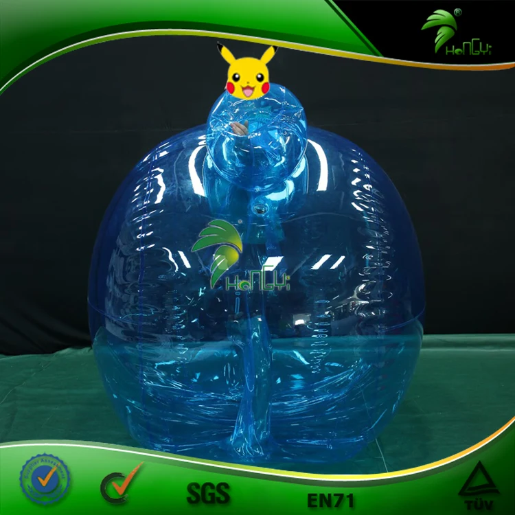 Hongyi Custom Inflatable Blue TUP Suit Bondage Suit for Fun
