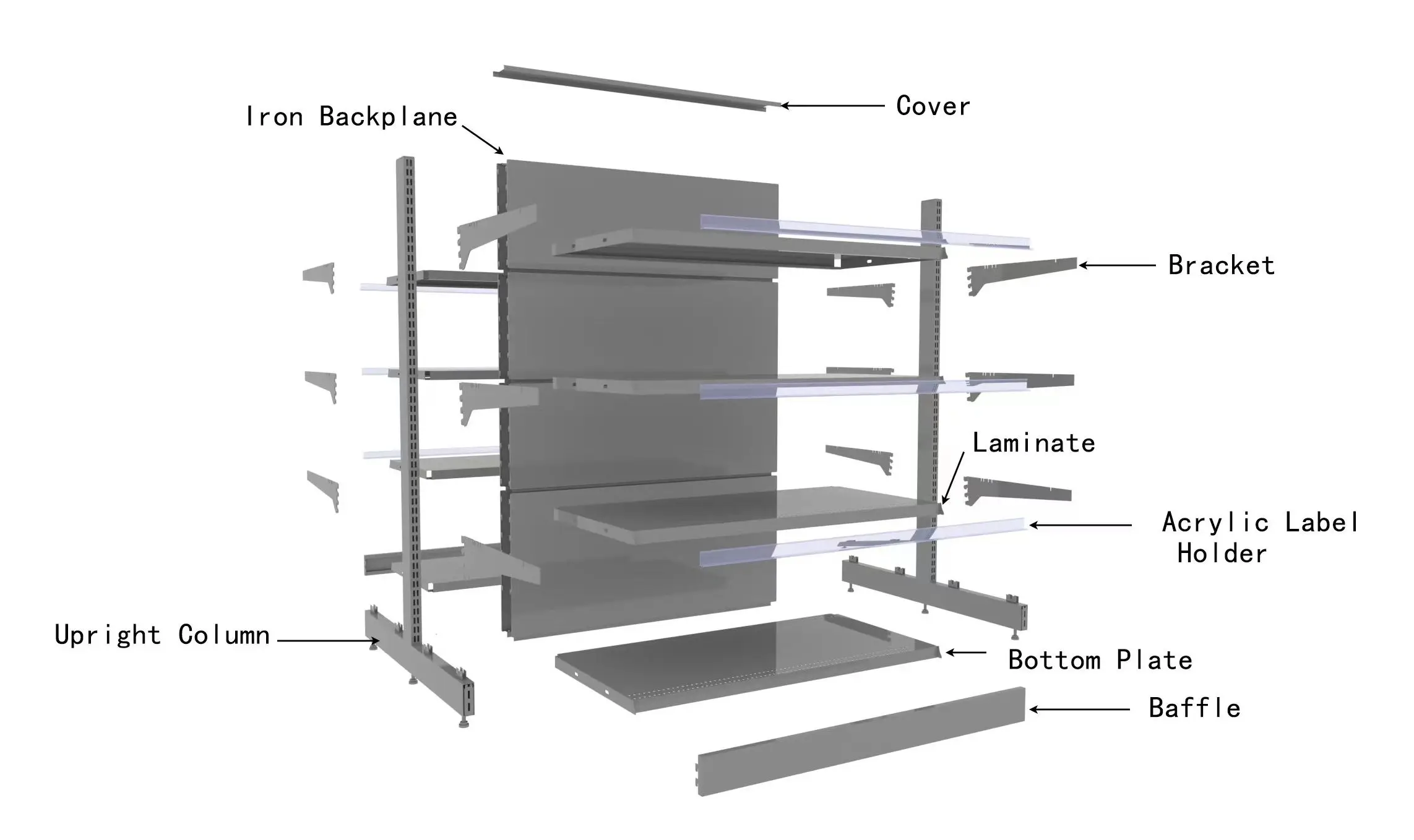XINDE Customized Shop Commercial Shelves - Heavy Duty Racks