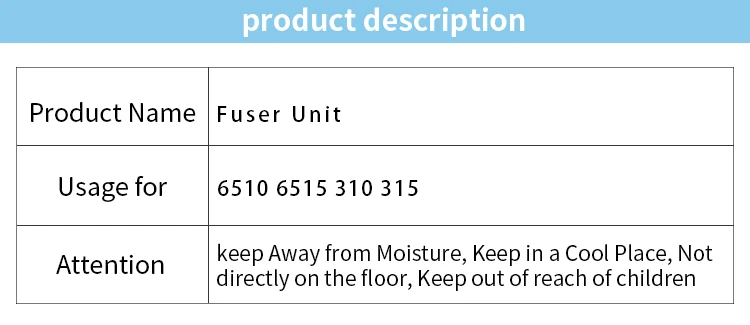 S-c Premium Compatible Fuser Assembly For Xerox Docucentre 6510 6515 ...