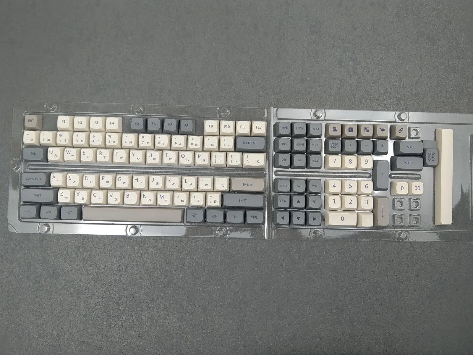 117 Keys Transparent Ice Crystal Keycaps for Mechanical Keyboard