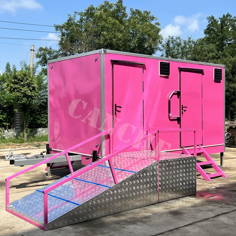 Restroom Toilet Trailer Solar Camping Trailers With Toilet Plastic ...