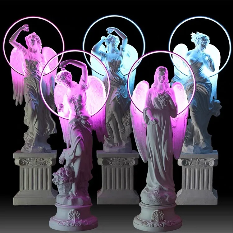 Customizable Illuminated Four Seasons Angel Goddess Decoration Large ...