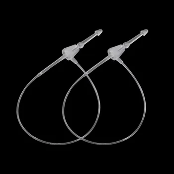 Plastic Fastener Hang Tag Snap Lock Pin Loop For Clothing Clear And ...