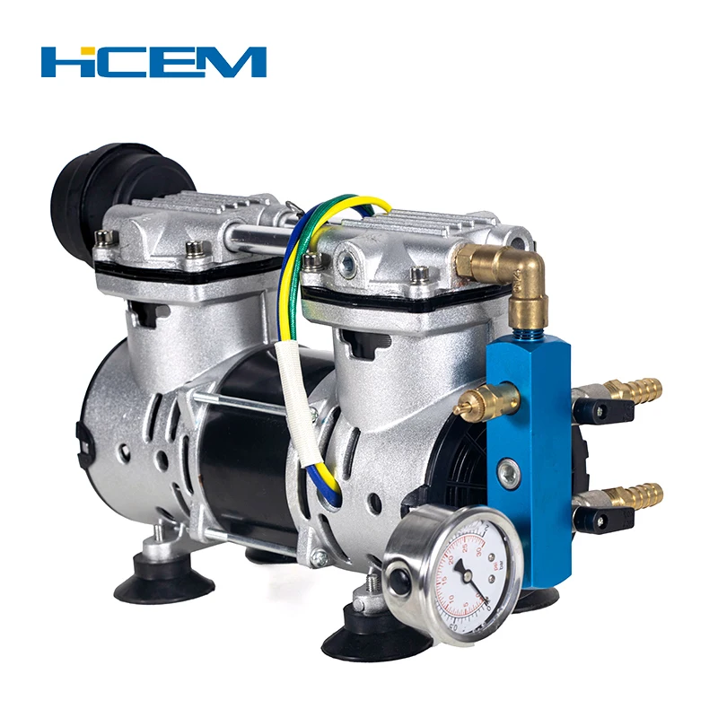 Oil Free Solar Aeration Compressor 24v Small Portable Pond Aeration ...