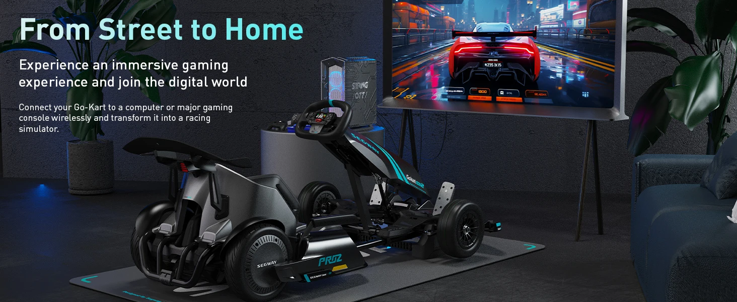 Segway Ninebot Gokart Pro - Extreme Speed Pedal Go Kart for Ages 14+