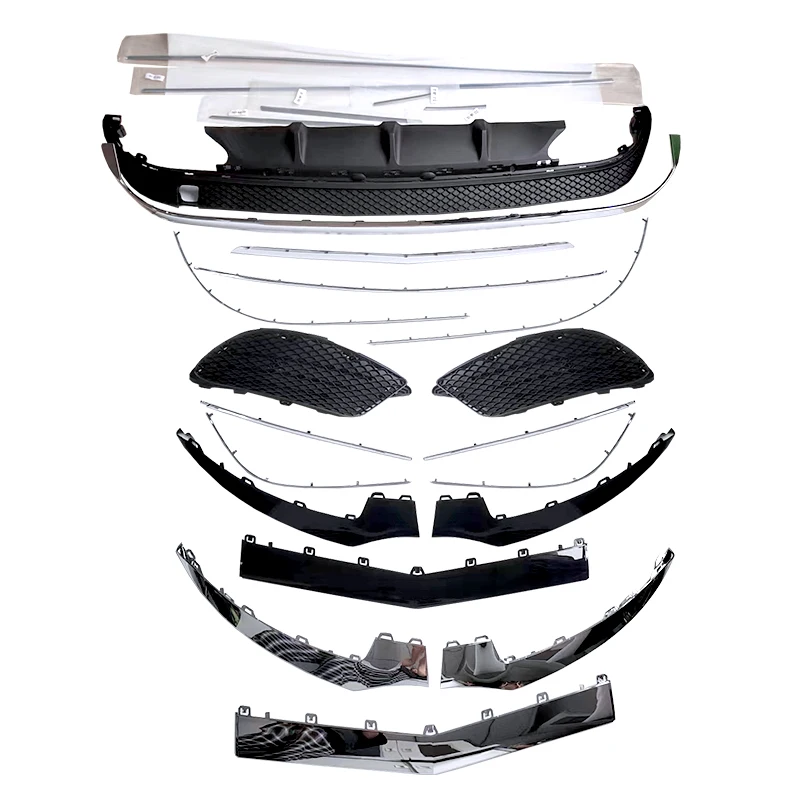 梅赛德斯奔驰w207 2078850774 2078850874 2078850974前保险杠唇分离器车身套件，外观为亮黑色 - Buy ...