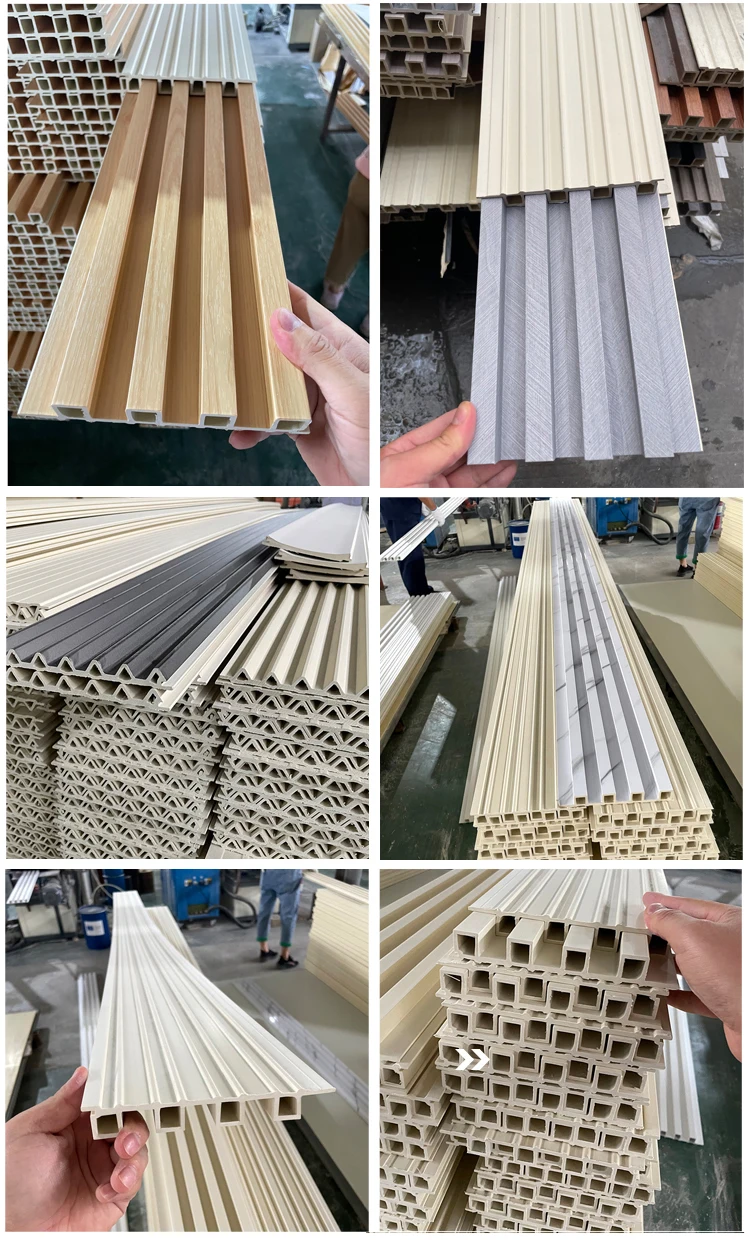 Wholesale Indoor Fluted Seamless Wave Slat Pvc Cladding Texture Slat ...