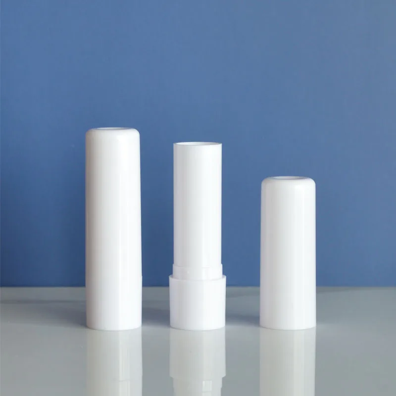 In Stock 4.8g Pink Mini Lipstick Tube White Empty Lip Balm Containers ...