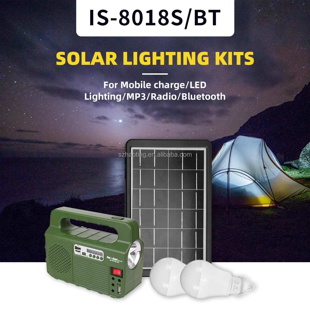 Multifunction Solar Light System for Camping - Isolar
