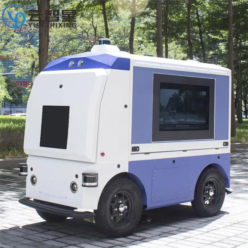 Custom Outdoor Unmanned Delivery Robots for Community Parks