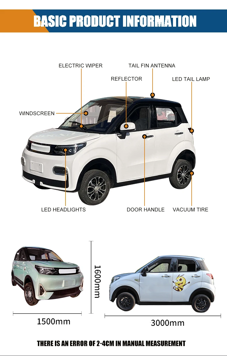 Cheapest Mini Adults Style Ecar Electric Suv Cars 4x4