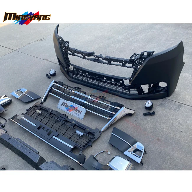 PP Plastics Body Kit Car Bumpers for Toyota Hiace 2018-2020