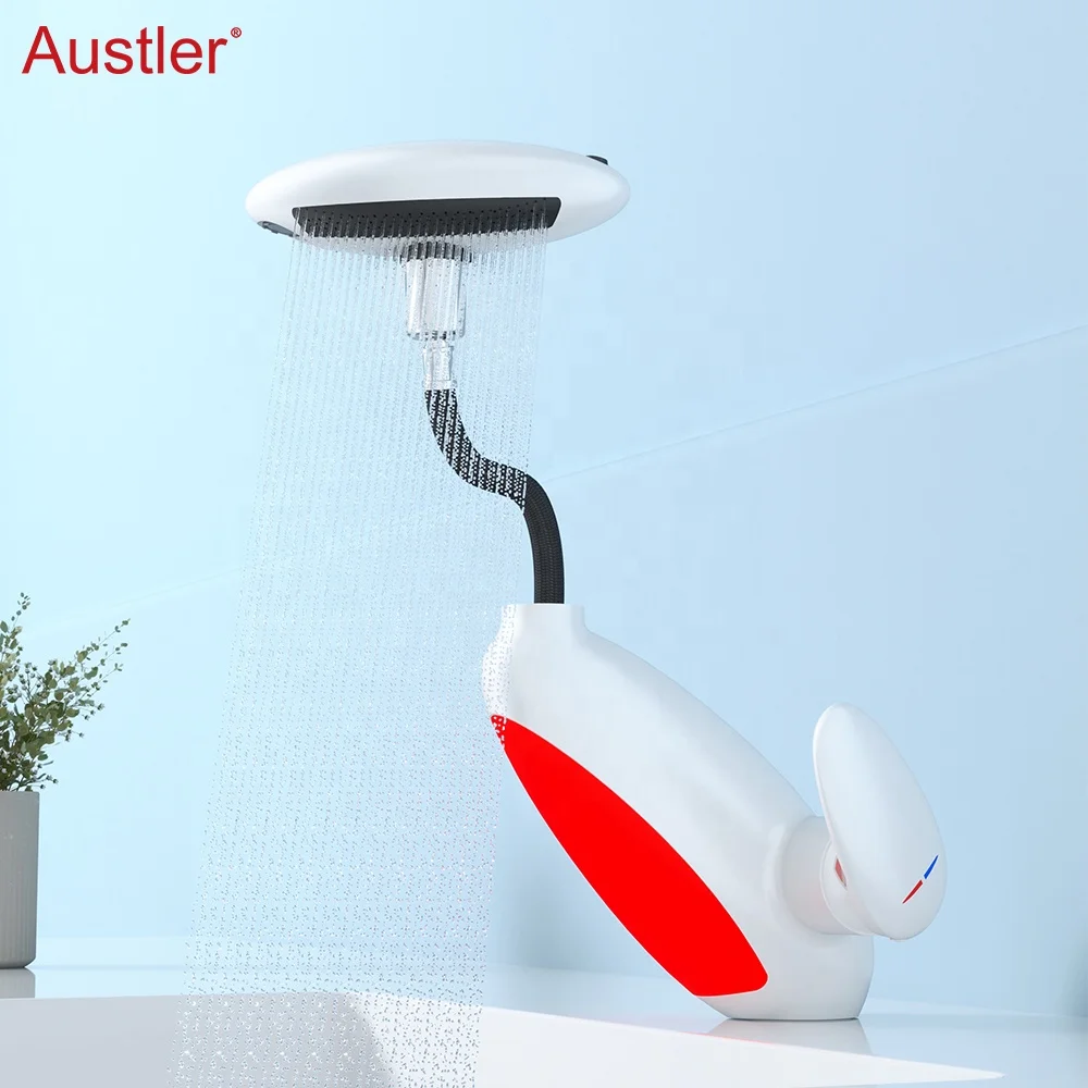 Modern Design White Single Handle Smart Mixers Taps Commercial ...