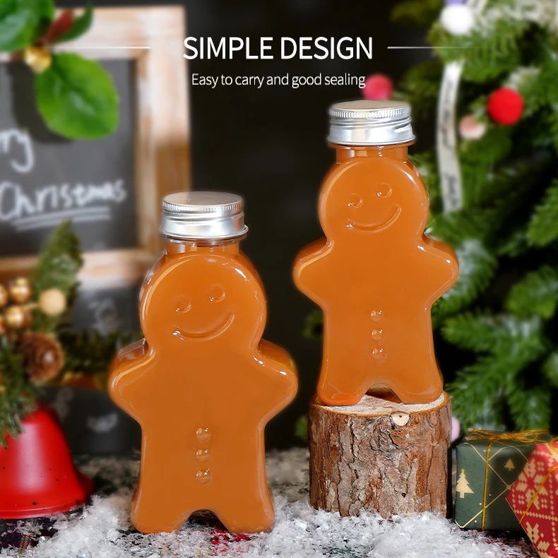 Gingerbread Bubble Tea Milk Coffee Summer Drinks PET Plastic Juice ...