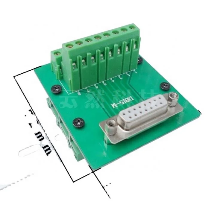 Male / Female Header Bent Head Db15 Breakout Board Db15-m11-g11 ...