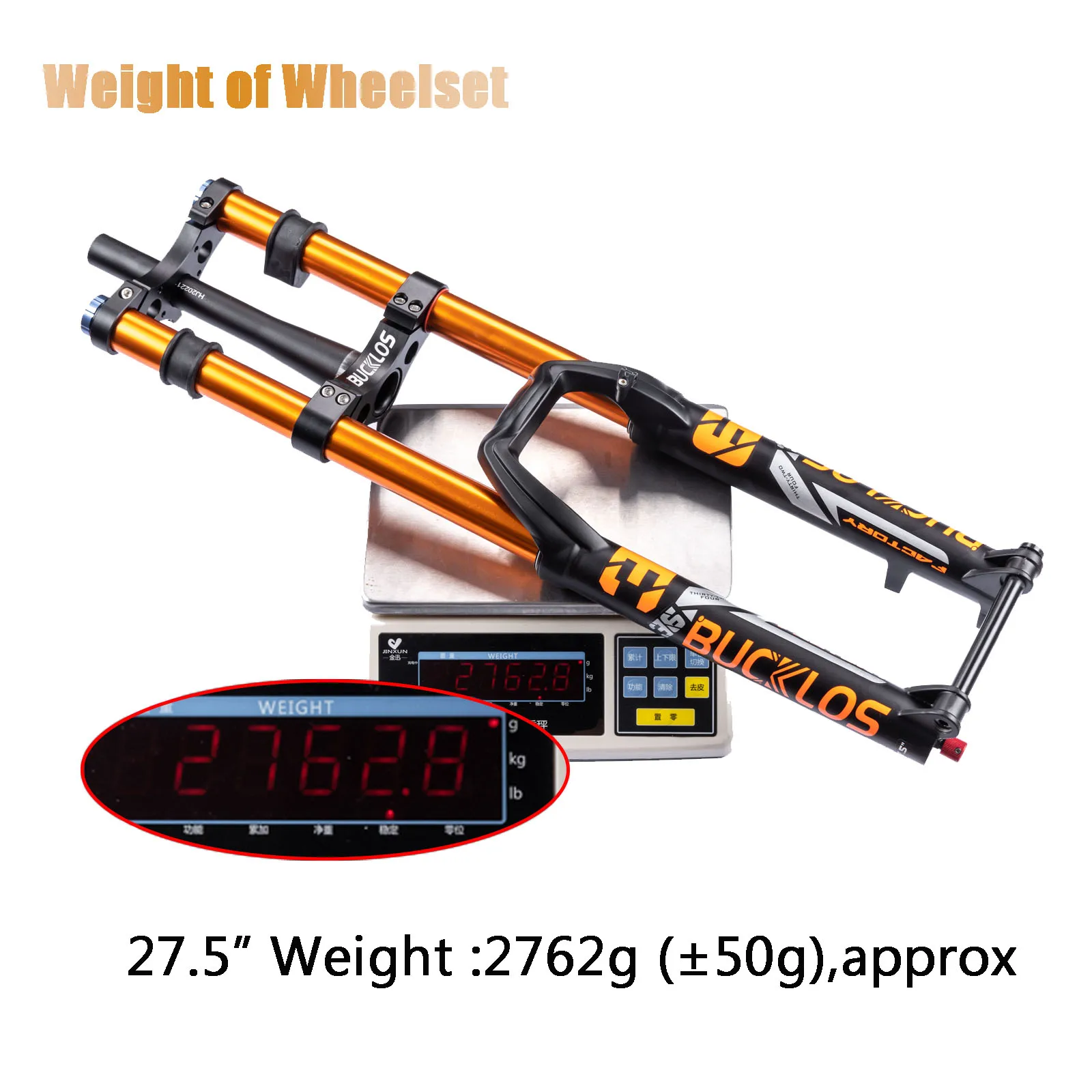 Bucklos 27.5 29 Inches Downhill Double Shoulder Bicycle Inverted Fork ...