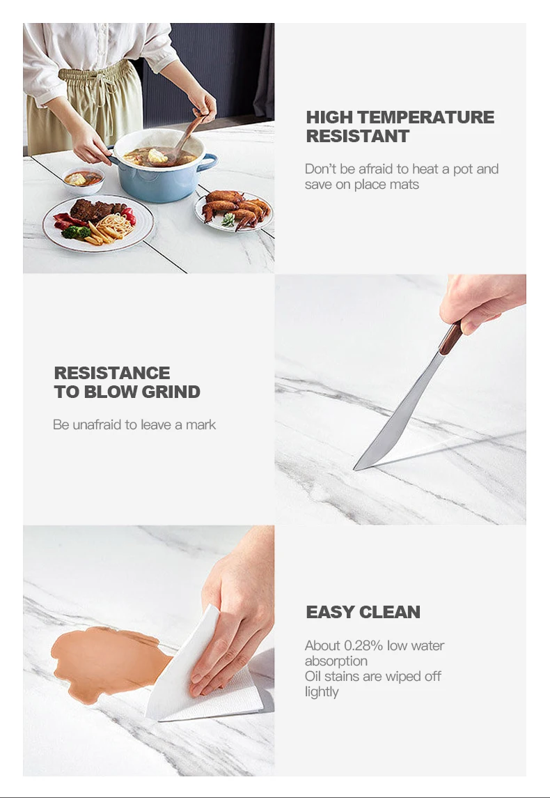 Luxury Modern Sintered Stone Slabs Countertops Kitchen Island Floating ...