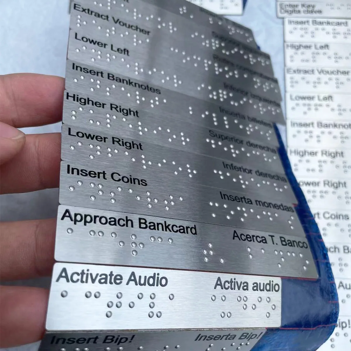 Support Braille Customization Stainless Steel Braille Board With Raised ...
