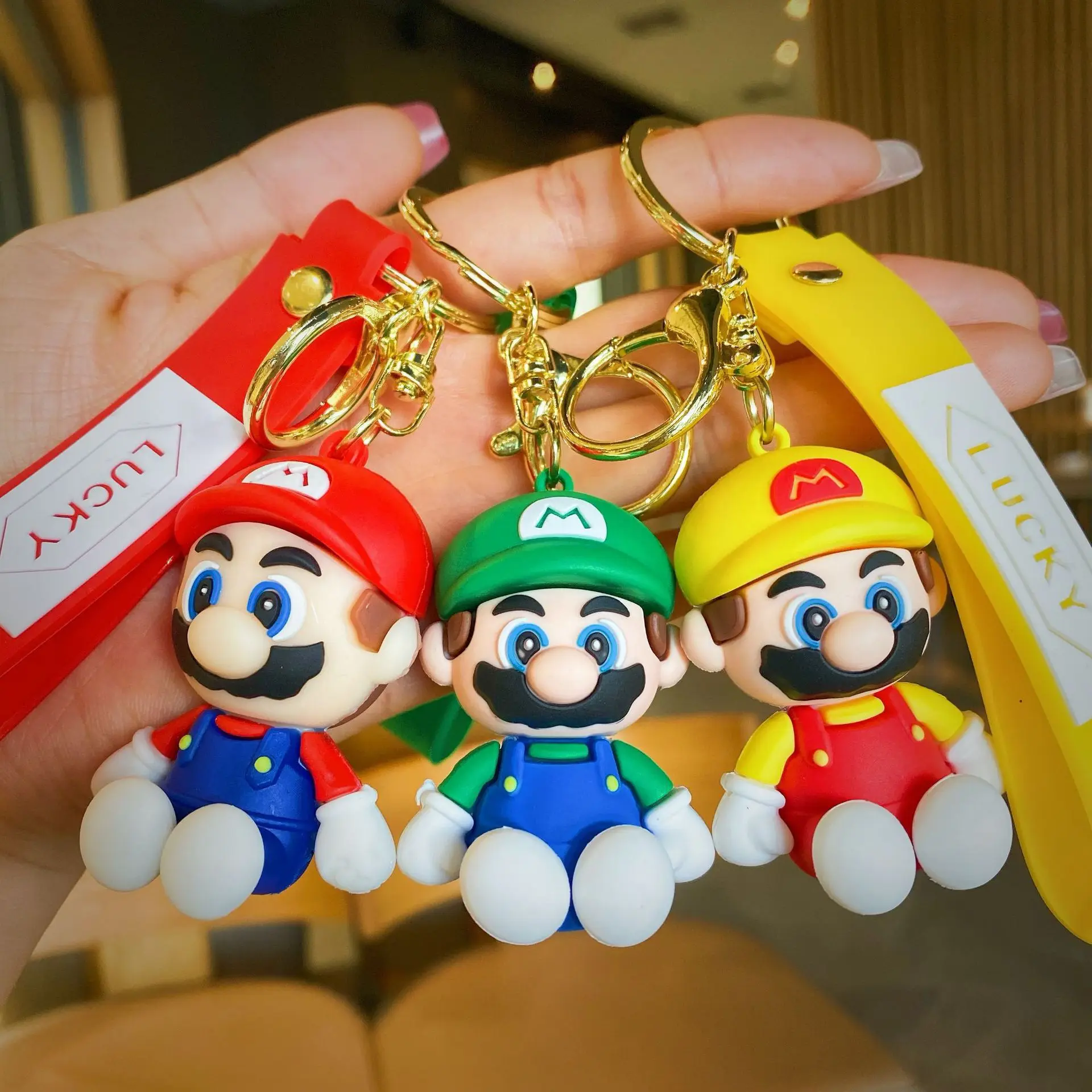 Customizable Game Mushroom Character Dolls Key Chains
