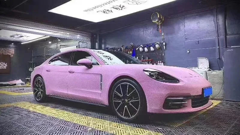 Diamond Pink Car Wrap Stickers - Self-Adhesive Vinyl Glitter, UV Proof ...