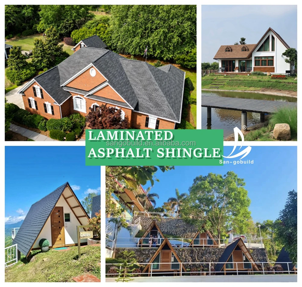 Decorated Architectural Asphalt Roofing Shingles: Durable Roof Tiles in ...