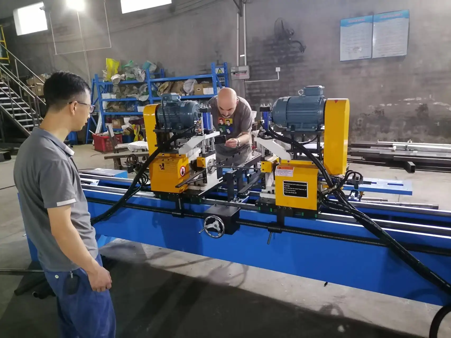 Mining Conveyor Roller Making Machine Both Ends Automatic Milling ...