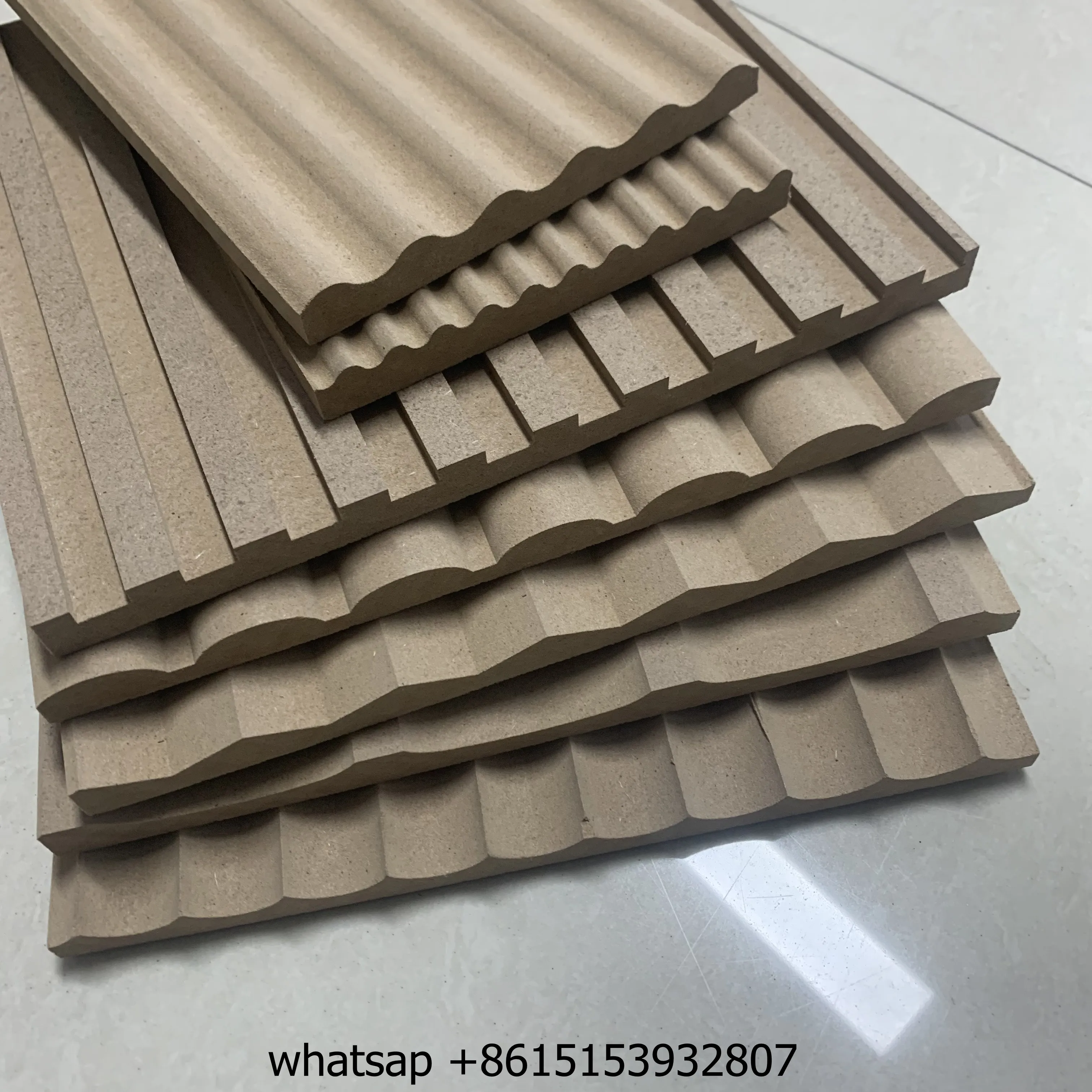3D CNC MDF paneling Router wall panel board HDF 2.44x1.22 stock ...