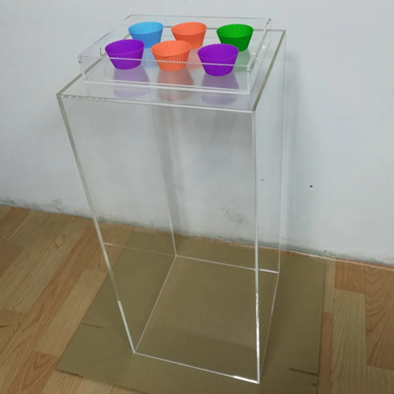 Clear Acrylic Plinth Display Set for Wedding & Events