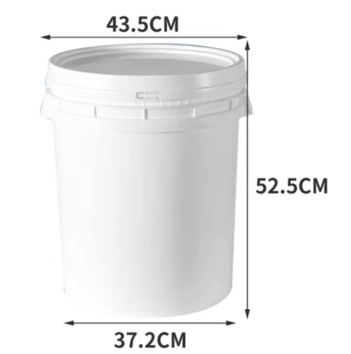 50L Plastic Buckets with Lid - Custom Logo & Color