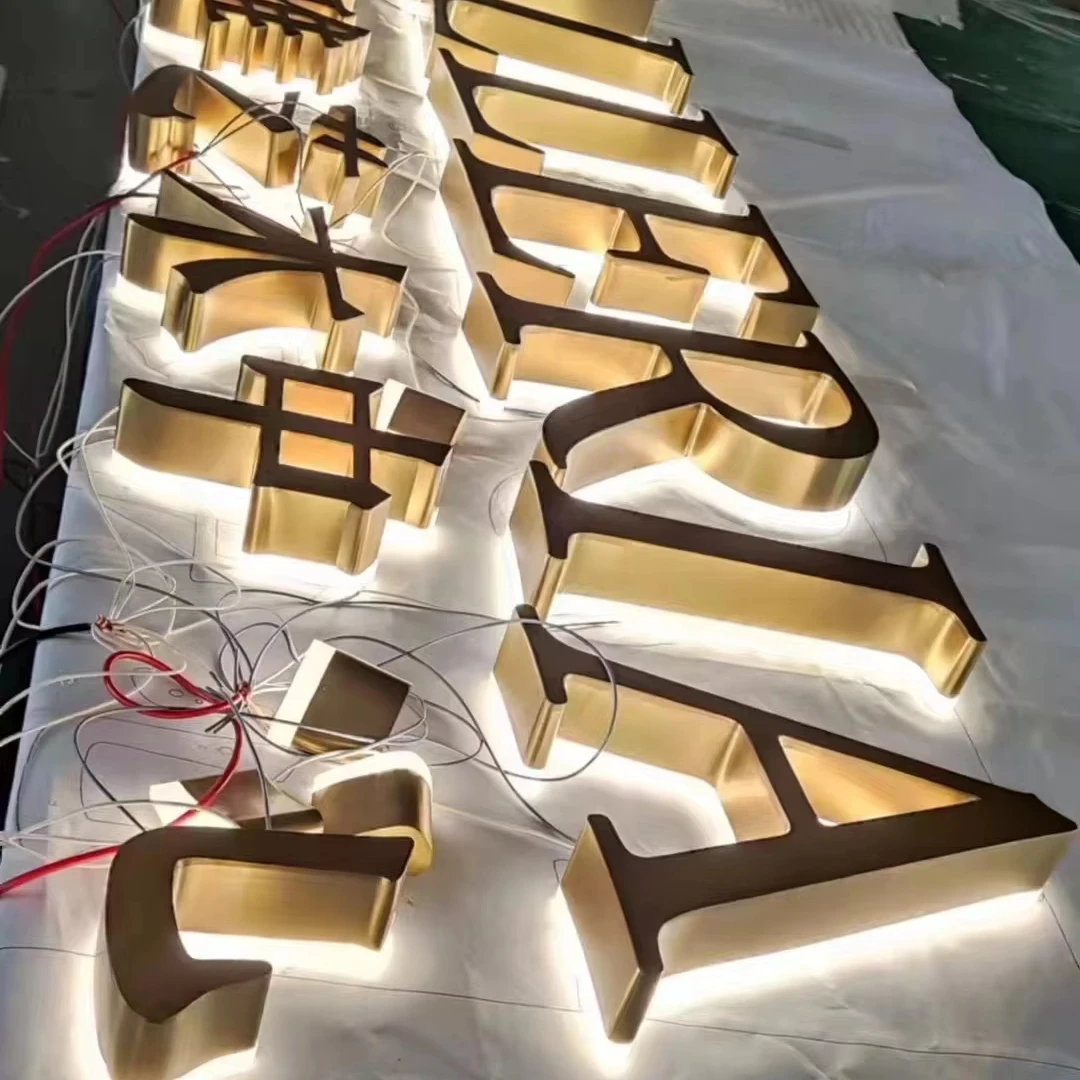 Halo Effect Signage LED Electric Sign Letter Waterproof Business Sign ...