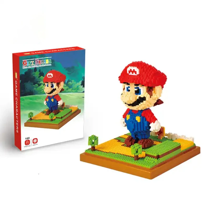 Kids Educational Assembly Toys Mini Brick Factory Anime Yoshi Toy Diy ...