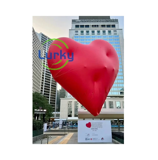 High Quality Inflatable Balloon Large Inflatable Red Heart Floating In ...