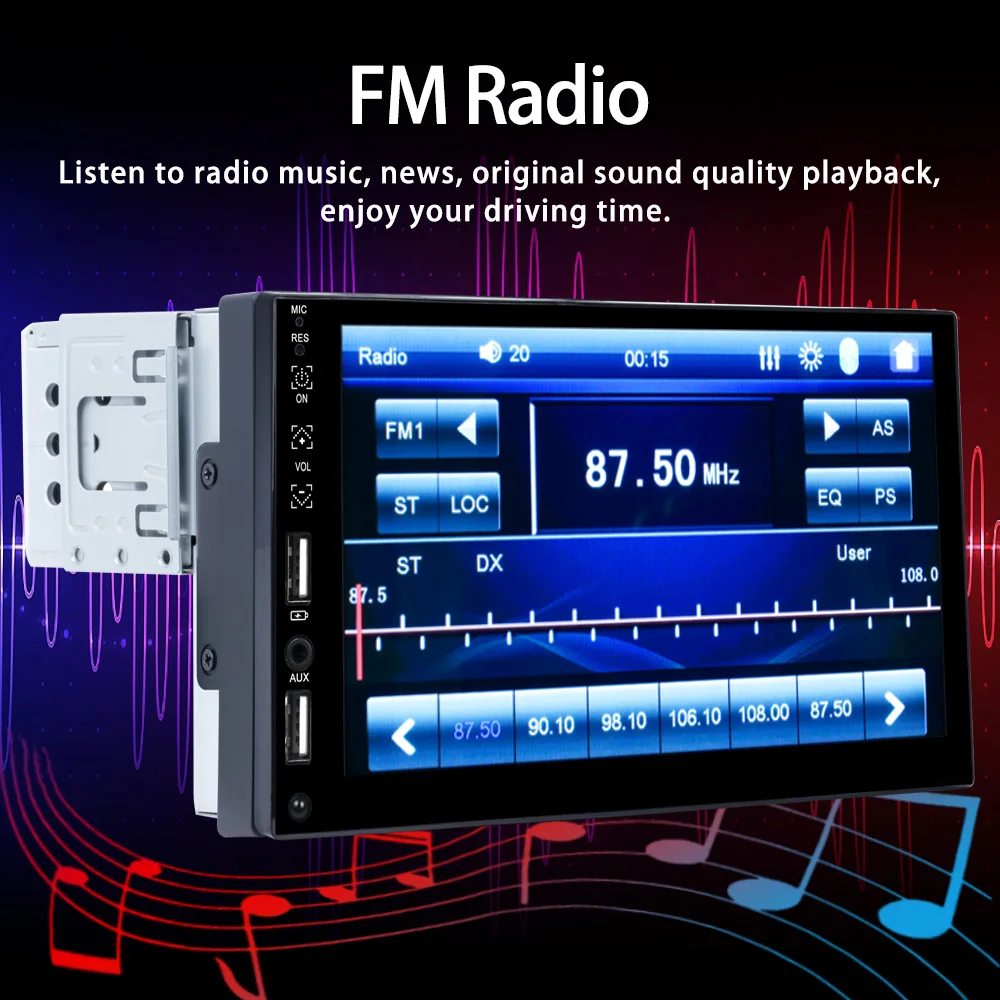 Universal MP5 Car Stereo Carplay MP5 Car Radio Mirror Link BT USB ...