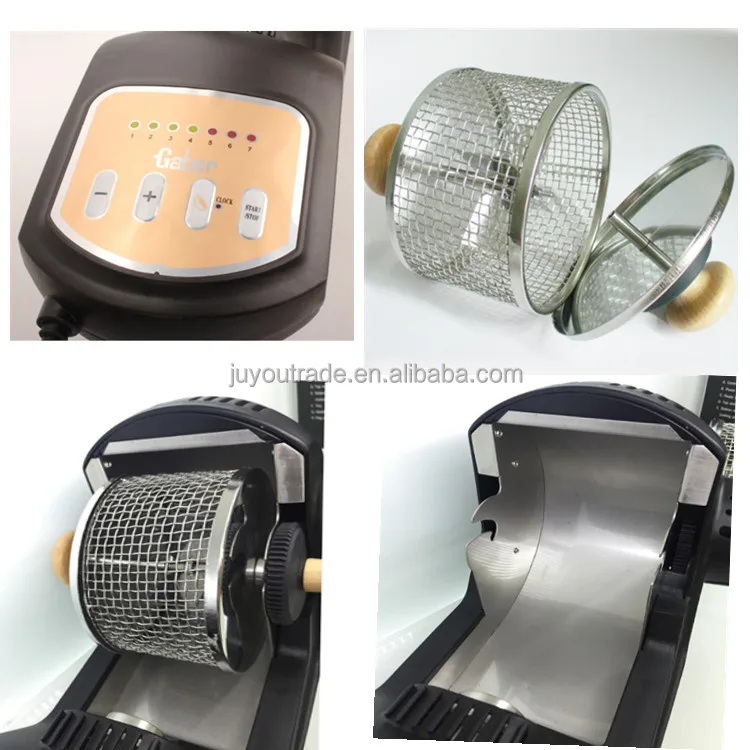 Electric Coffee Roaster Machine for Home Use - 300g Capacity, 7-Speed ...