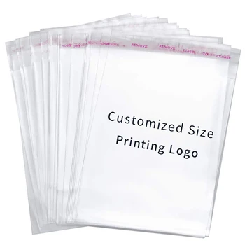 Transparent Self-adhesive Sealed Plastic Packaging Bag,Resealable ...