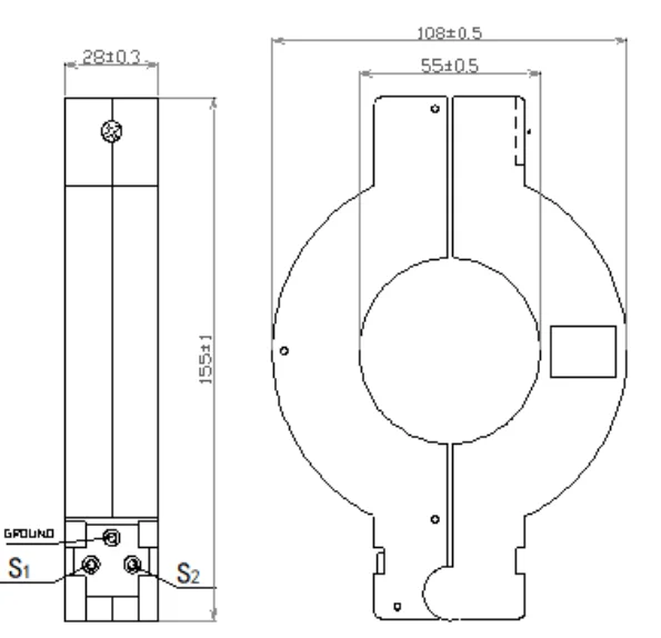 Buy Wholesale China Ecs55 Ce 0-1000a Split Core Current Transformer ...
