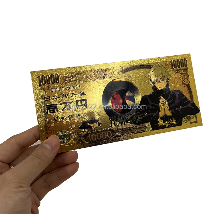 Japan Anime Jujutsu Kaisen Gojo Satoru Figure 10000 Yen Pvc 24k Gold ...