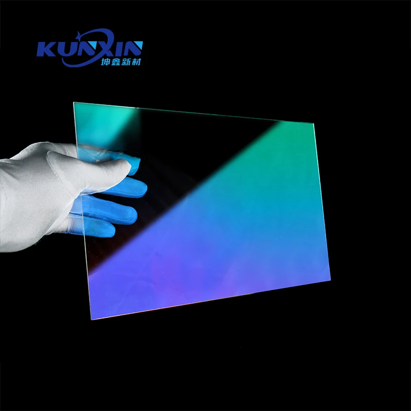 Pmma Iridescent Rainbow Acrylic Plate Holographic Dichroic Acrylic ...