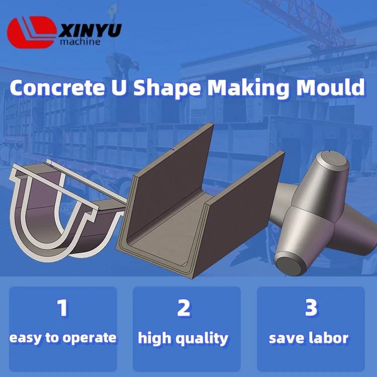Concrete U Type Mould Precast Drain Ditch Mold Concrete U Shaped ...