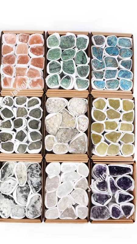 Wholesale Customized Crystal Box Set Natural Healing Raw Crystal Rose ...